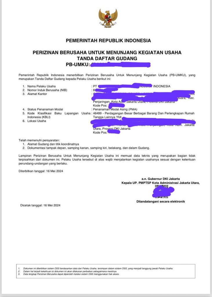 Begini Cara Buat Tanda Daftar Gudang OSS RBA - Jasa pembuatan PT | Jasa ...